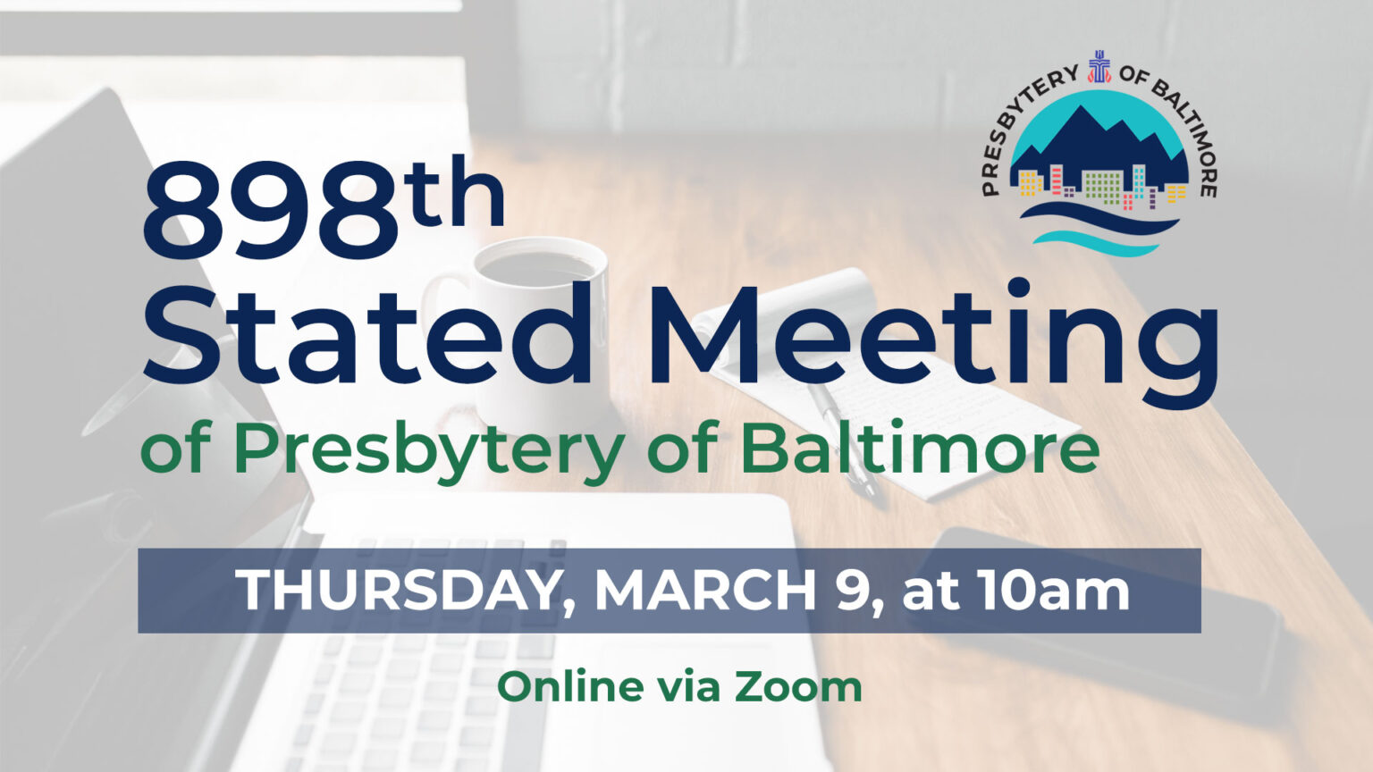 898th Stated Meeting of Presbytery - Presbytery of Baltimore